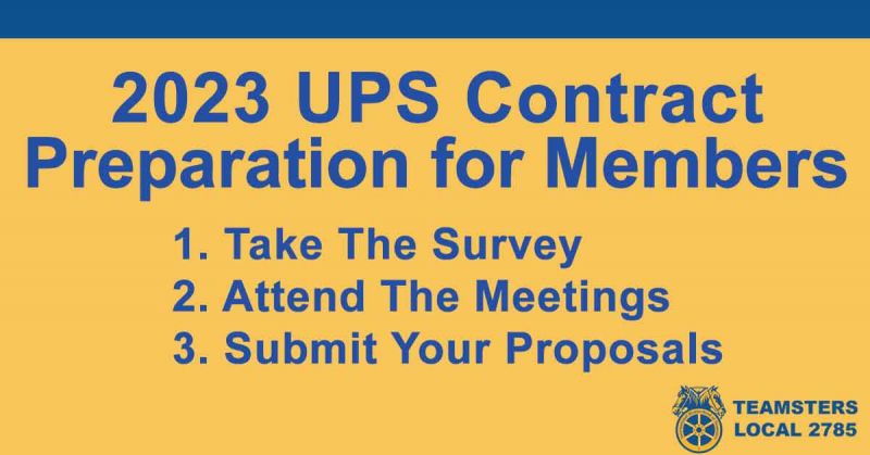 2023 UPS Contract Negotiations Members Preparation - Teamsters Labor ...